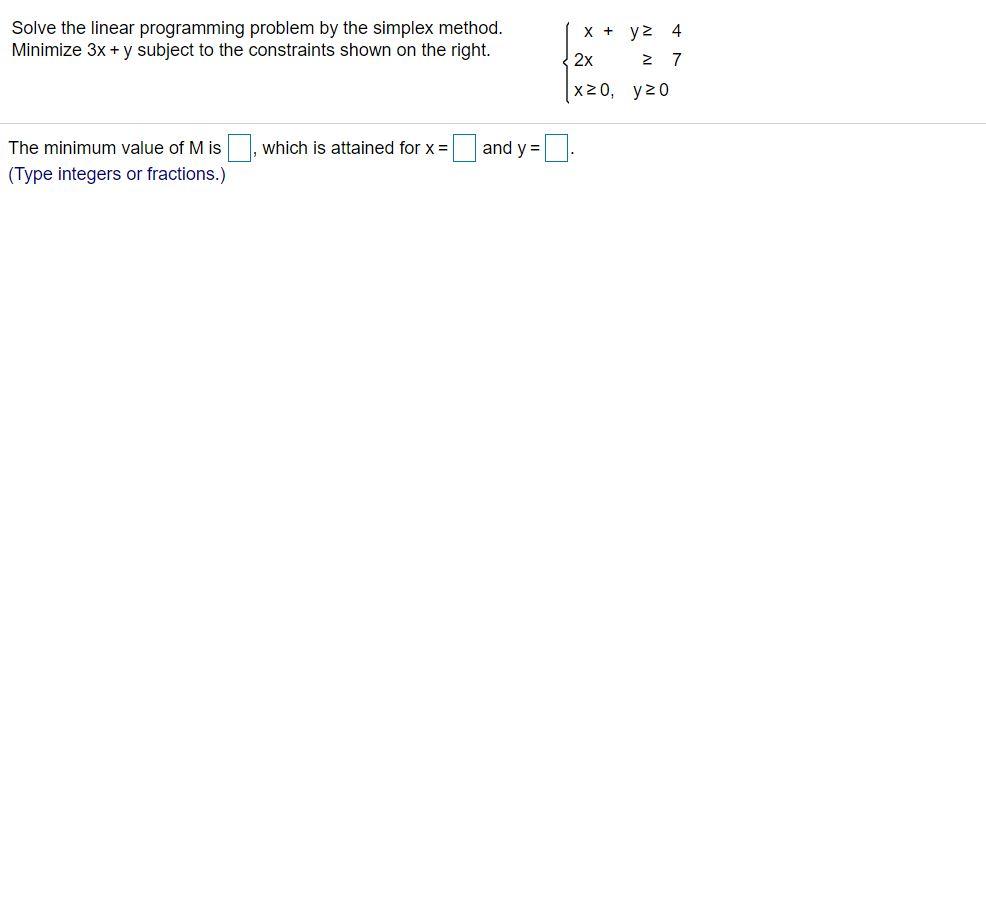 Solved Solve the linear programming problem by the simplex | Chegg.com