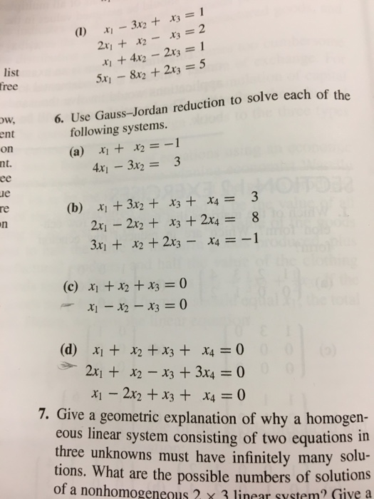 Solved 1 X1 3x2 X3 1 List Free X1 4x2 2x3 1