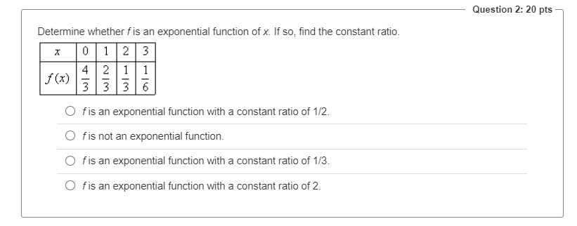 Solved Question 2:20 pts Determine whether fis an | Chegg.com