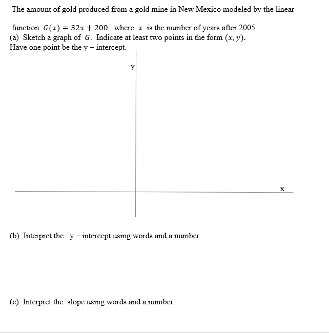 Solved The amount of gold produced from a gold mine in New | Chegg.com