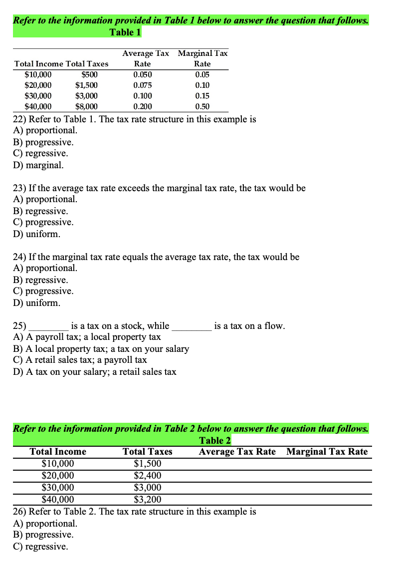 Solved Refer to the information provided in Table 1 below to | Chegg.com