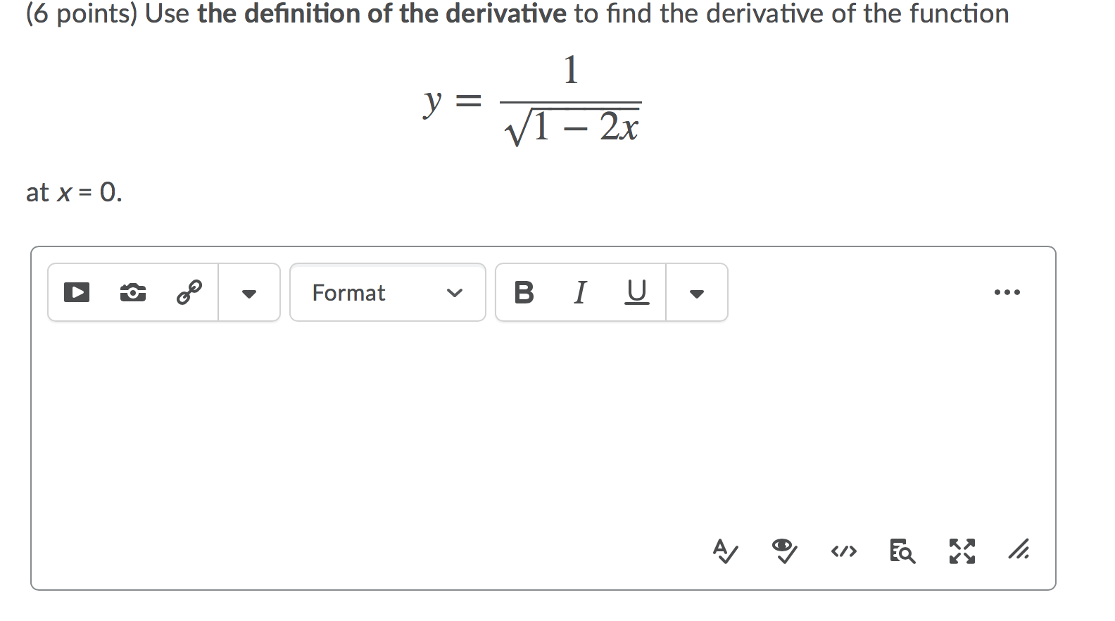 Solved (6 points) Use the definition of the derivative to | Chegg.com