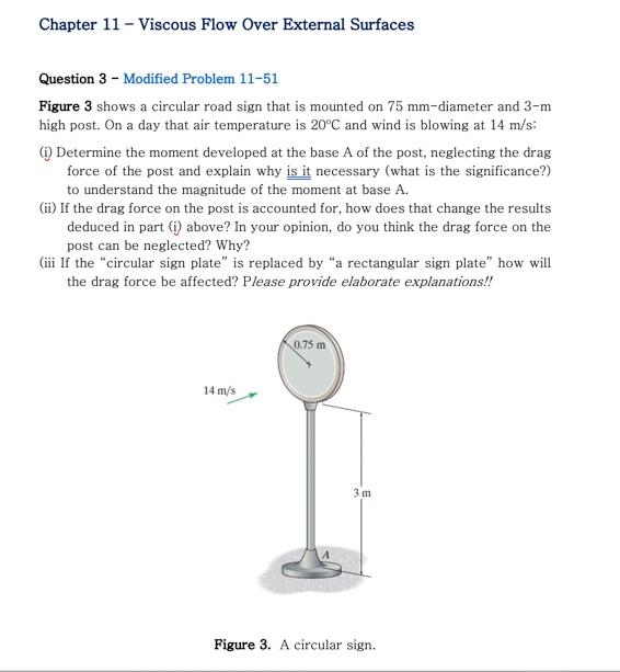 Solved Chapter 11 - Viscous Flow Over External Surfaces | Chegg.com