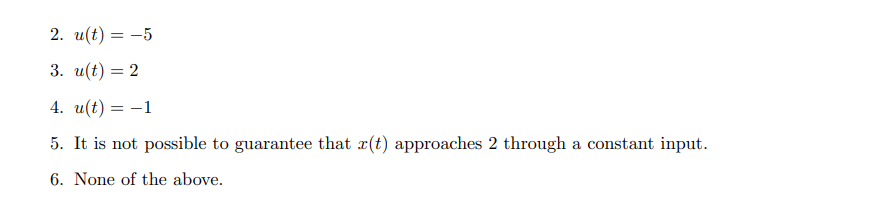 Solved Consider the following first-order dynamical system | Chegg.com