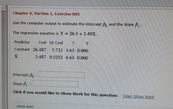 Solved Chapter 9, Section 1, Exercise 001 Use the computer | Chegg.com