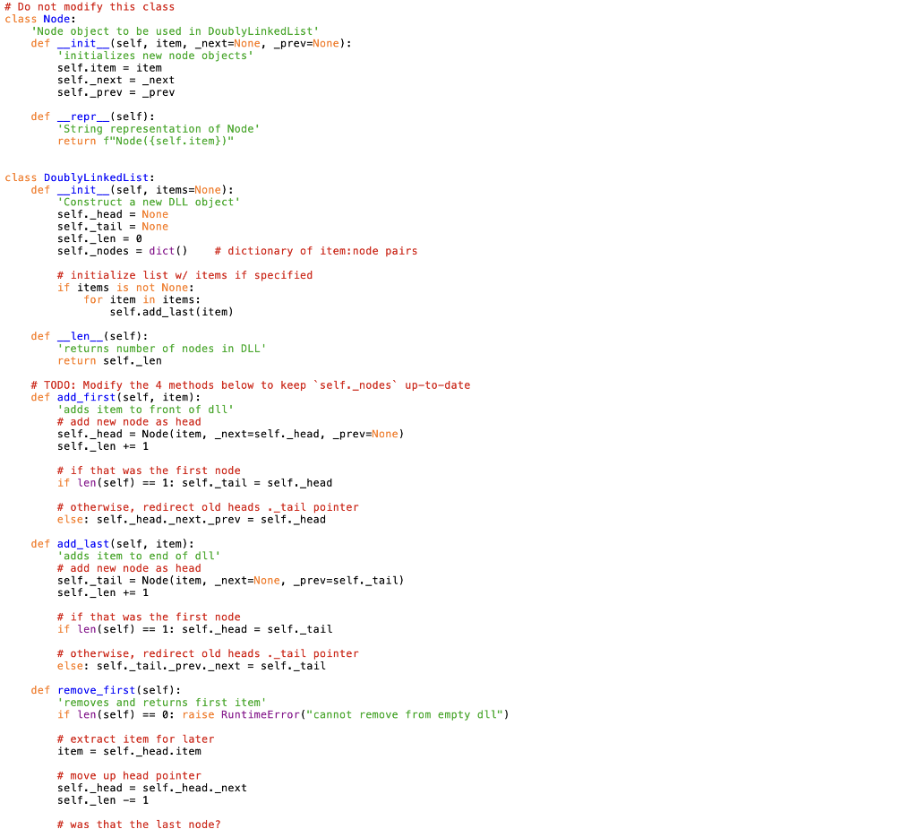 Solved Mod 4 Homework - Enhanced DoublyLinkedList Doubly | Chegg.com