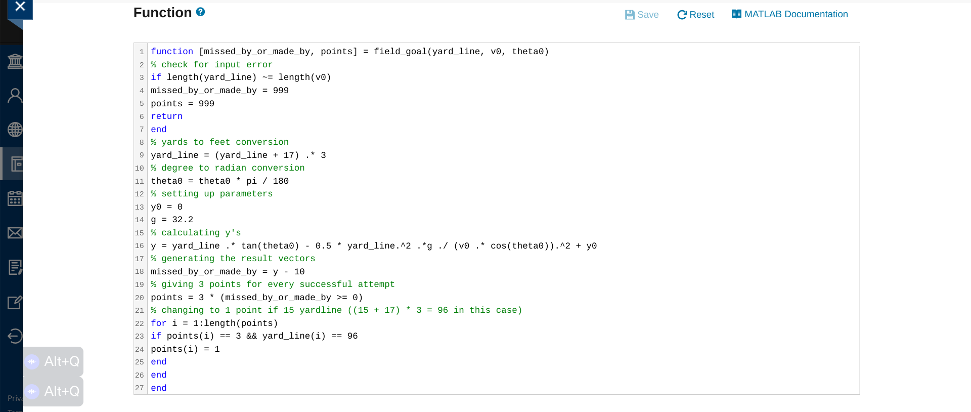 Solved IN MATLAB PLEASE!! This is the third time I have | Chegg.com