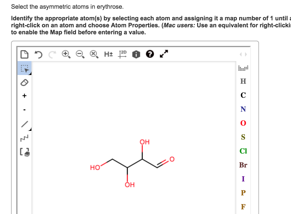 Solved Select the asymmetric atoms in erythrose. Identify | Chegg.com