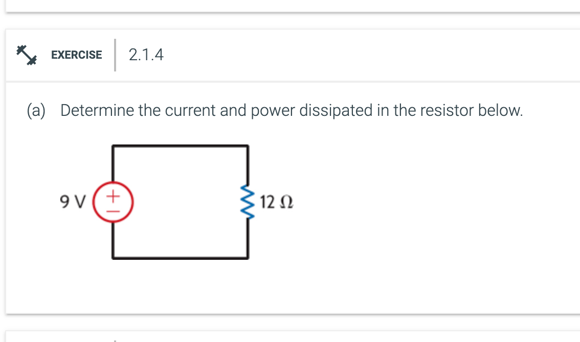 Solved a) Determine the current and power dissipated in the | Chegg.com