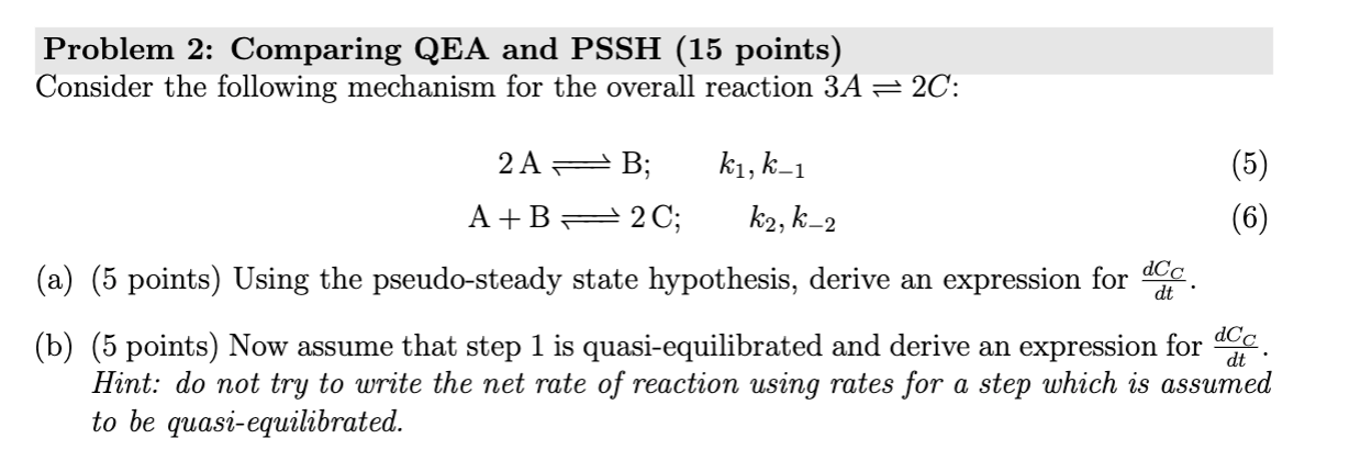 Solved Problem 2: Comparing QEA and PSSH (15 points) | Chegg.com
