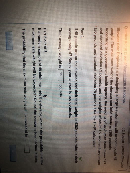 Solved Question 8 of 10 (1 point) View problem in a pop-up | Chegg.com