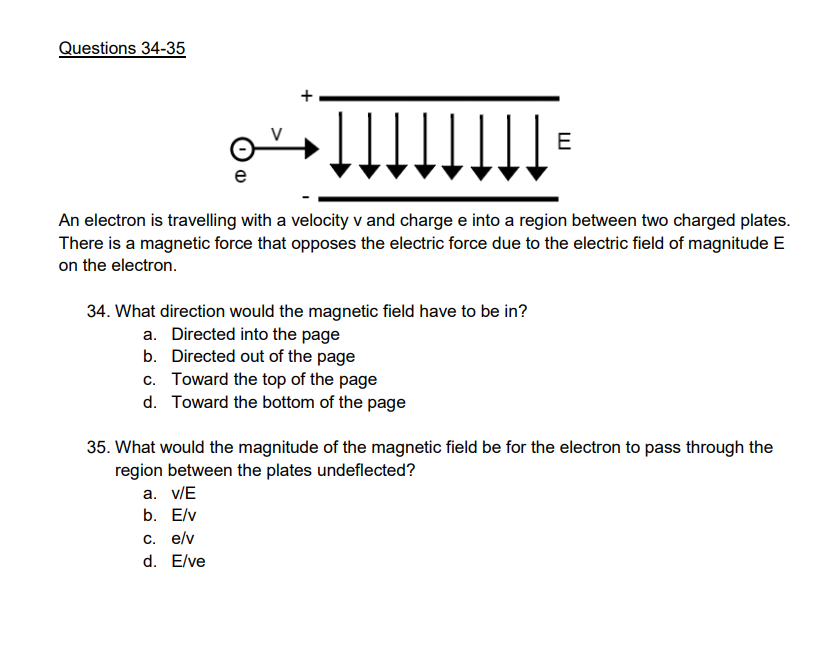 Solved 15. Two parallel wires carry current in opposite | Chegg.com