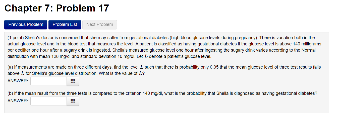 Solved Chapter 7: Problem 17 Previous Problem Problem List | Chegg.com