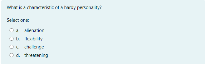 Solved What is a characteristic of a hardy | Chegg.com