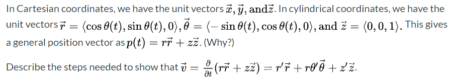 Solved In Cartesian coordinates, we have the unit vectors x, | Chegg.com