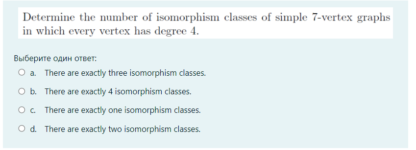Solved Determine the number of isomorphism classes of simple | Chegg.com