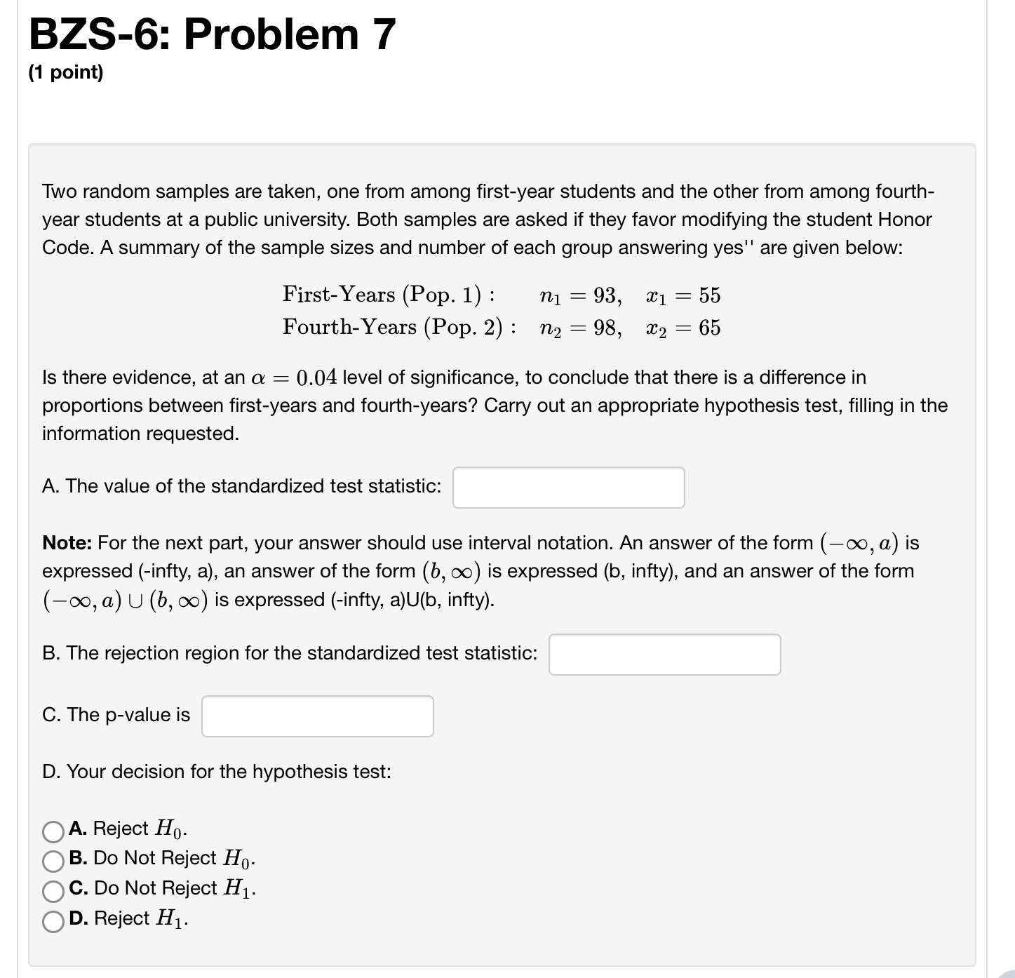 Solved Two random samples are taken, one from among | Chegg.com