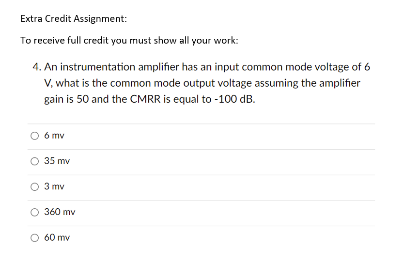 Solved Extra Credit Assignment: To receive full credit you | Chegg.com