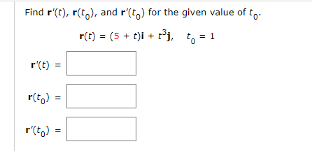 Solved Find r′(t),r(t0), and r′(t0) for the given value of | Chegg.com