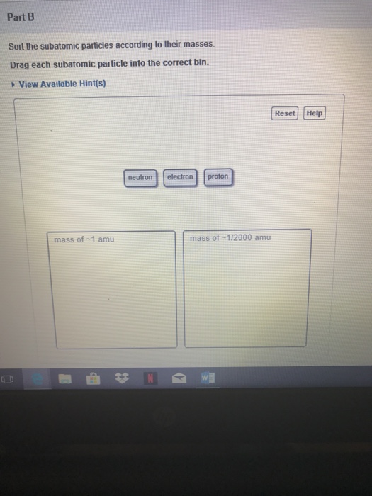 Solved Sort the subatomic particles according to their | Chegg.com Solved Sort the subatomic particles according to their | Chegg.com