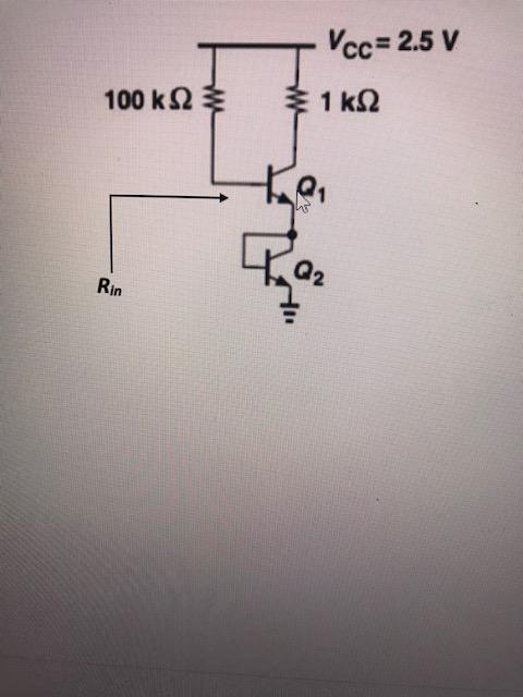 Solved Find the expression of the small signal input | Chegg.com