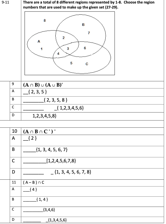Solved There are a total of 8 different regions represented | Chegg.com
