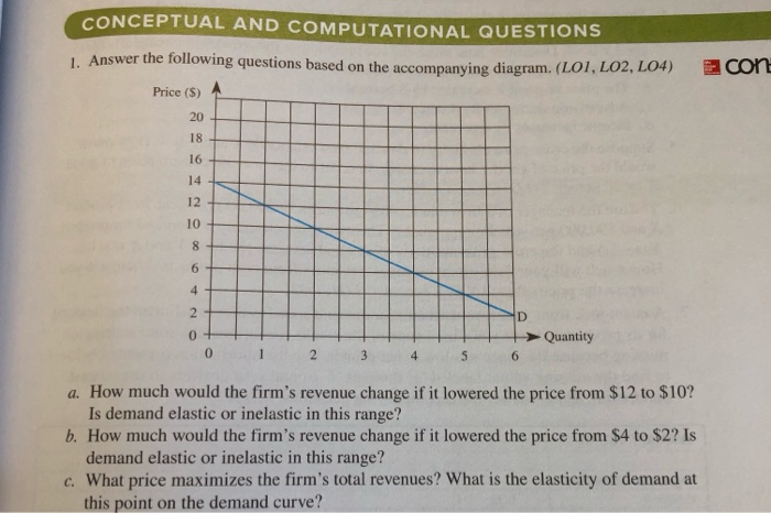 Solved CONCEPTUAL AND COMPUTATIONAL QUESTIONS 1. Answer the | Chegg.com