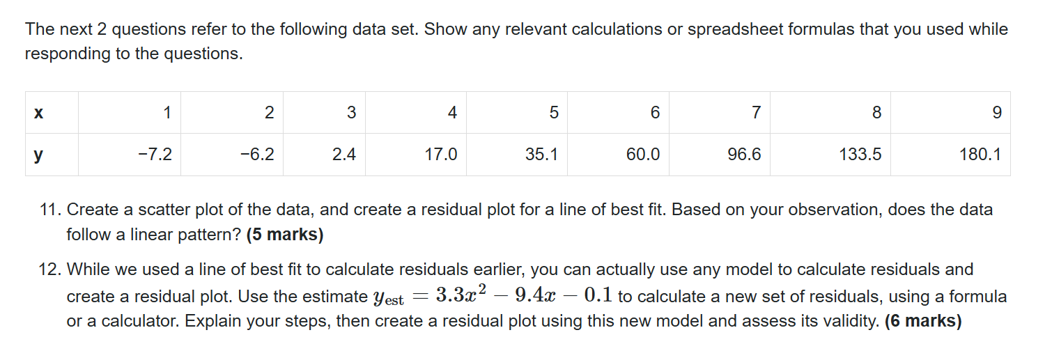Solved The next 2 ﻿questions refer to the following data | Chegg.com