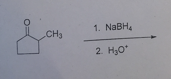 Solved 1. NaBH4 CH3 2. H30 | Chegg.com