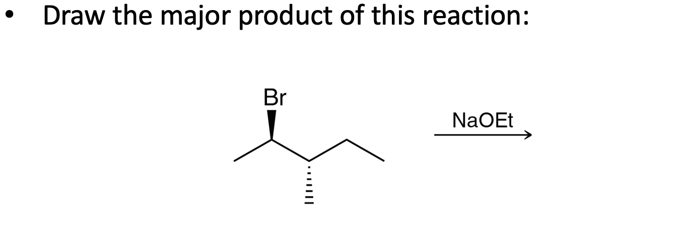 Solved Draw the major product of this reaction: NaOEt | Chegg.com
