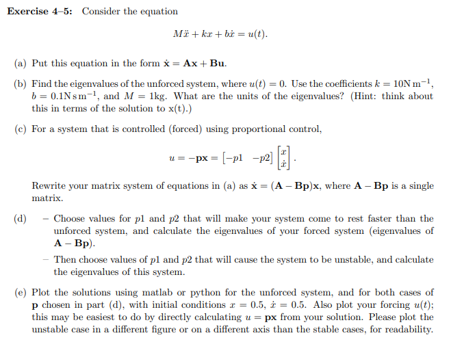 Solved Exercise 4-5: Consider the | Chegg.com