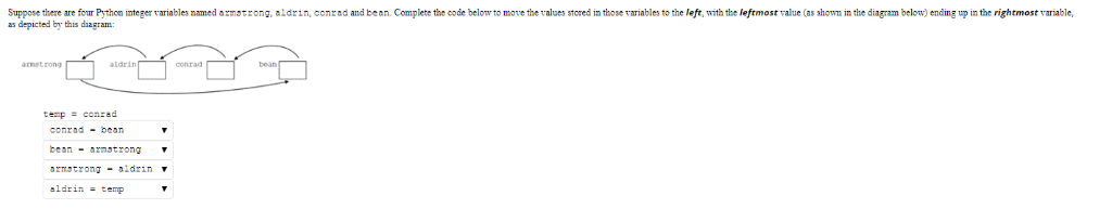 Solved Suppose there are four Python integer variables named | Chegg.com