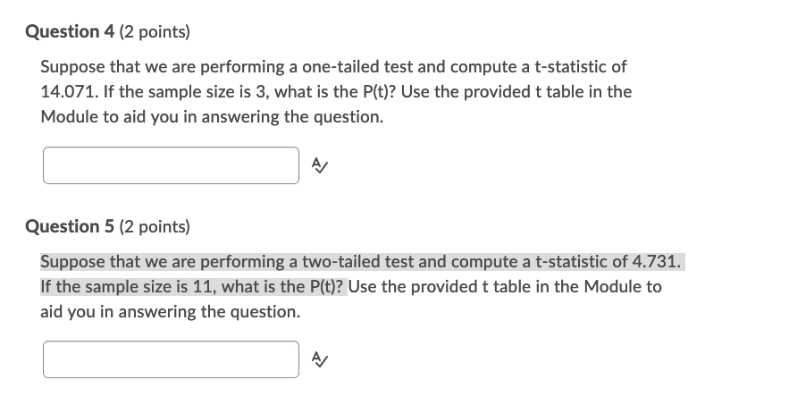 Solved Question 4 (2 points) Suppose that we are performing | Chegg.com