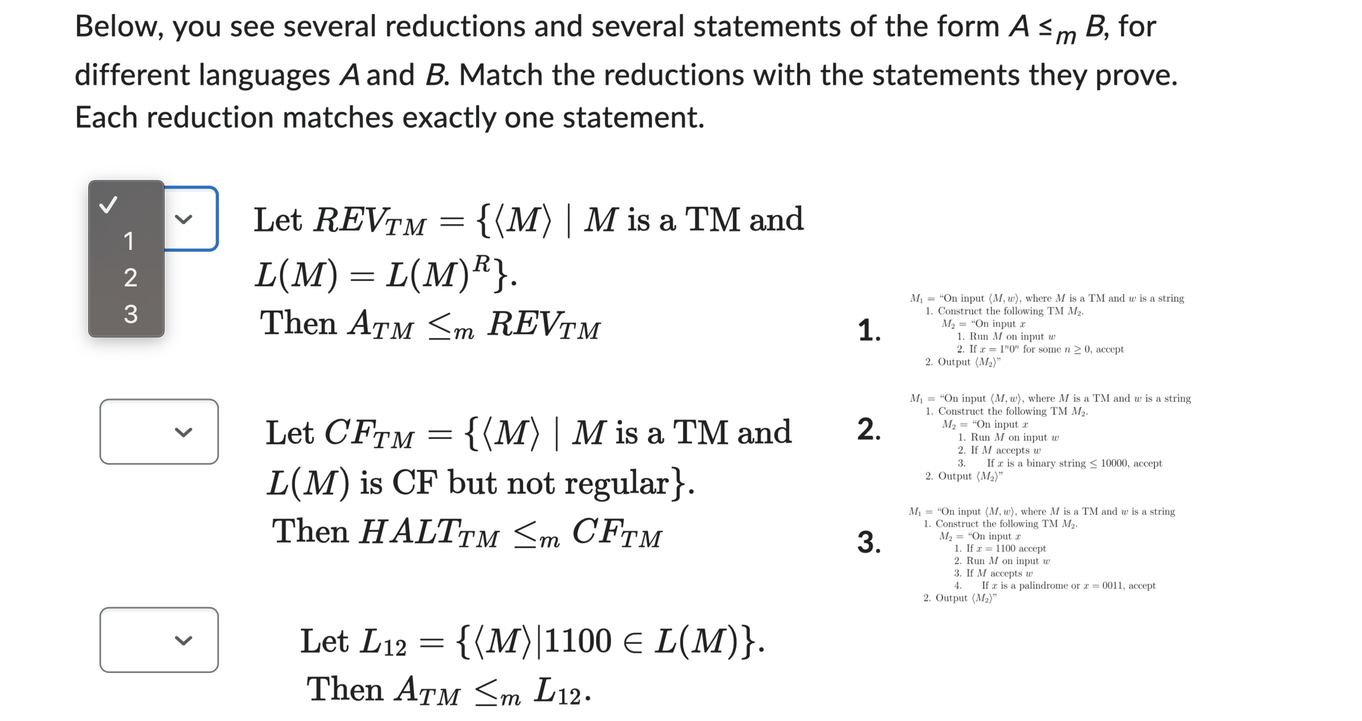 Solved Below, you see several reductions and several | Chegg.com