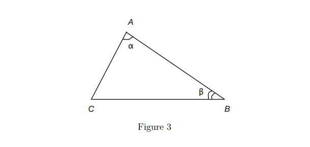 Solved 5.* The triangle ABC represented in Figure 3 | Chegg.com