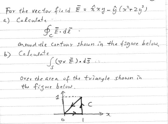 Solved For the vector field E = êxy 9 61² + 23²) a) | Chegg.com