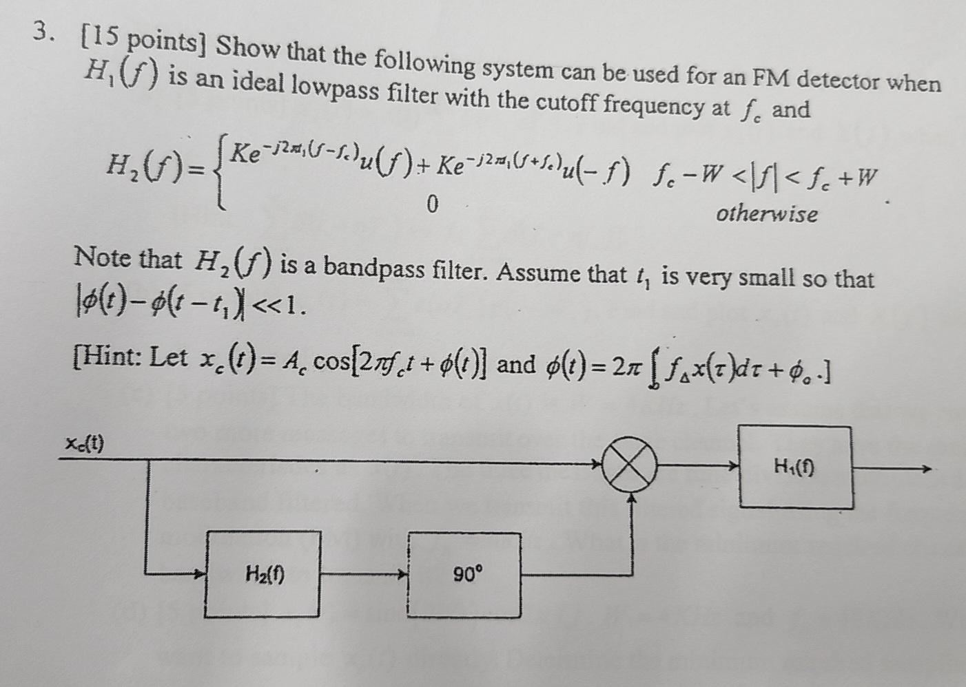 Solved 3. [15 points] Show that the following system can be | Chegg.com