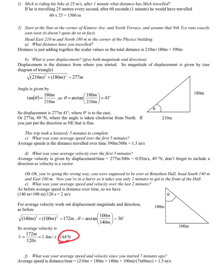 Solved for the final average velocity, how did they get 144 | Chegg.com