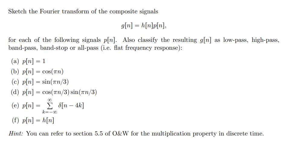 Solved 2. (36 pts) Let h[n] be a discrete-time low-pass | Chegg.com