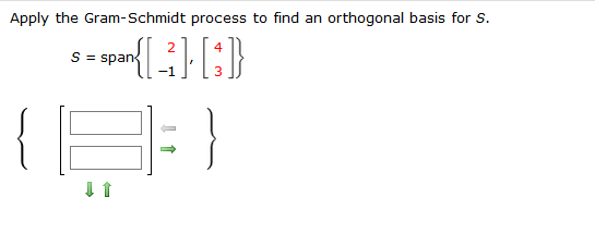 Solved Apply the Gram-Schmidt process to find an orthogonal | Chegg.com