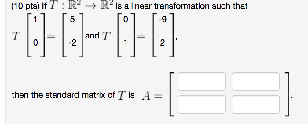 Solved (10 pts) Which of the following transformations are | Chegg.com