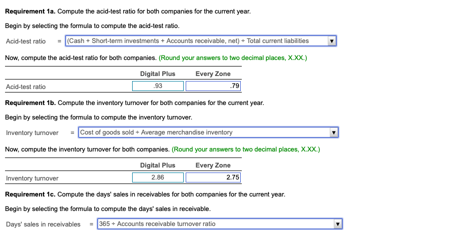 [Solved]: Data table Selected balance sheet data at the