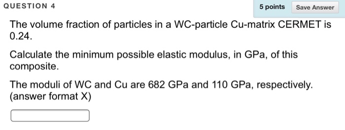 Solved The volume fraction of particles in a WC-particle | Chegg.com