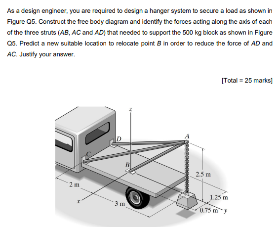 Solved As a design engineer, you are required to design a | Chegg.com