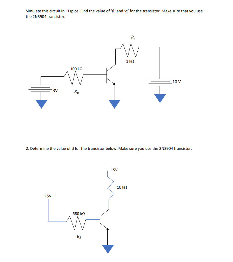 Solved Simulate this circuit in LTspice. Find the value of | Chegg.com