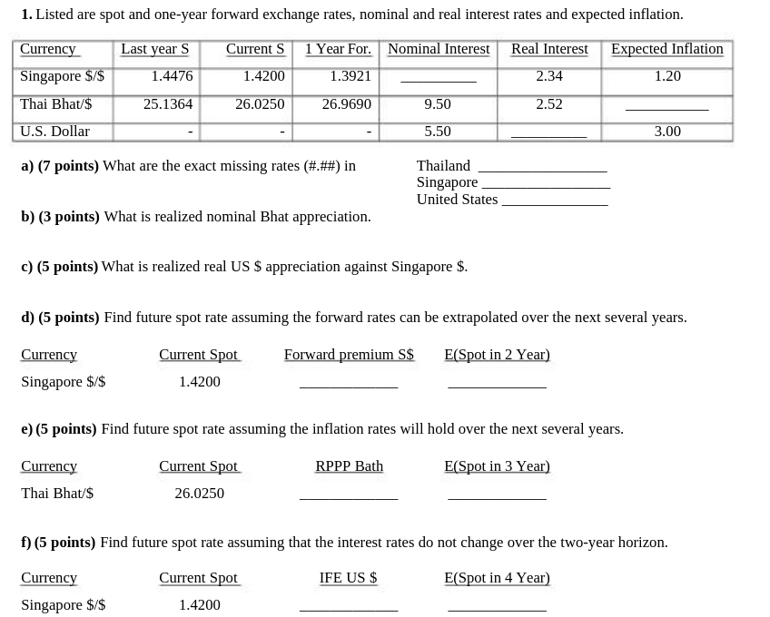 a) (7 points) What are the exact missing rates | Chegg.com