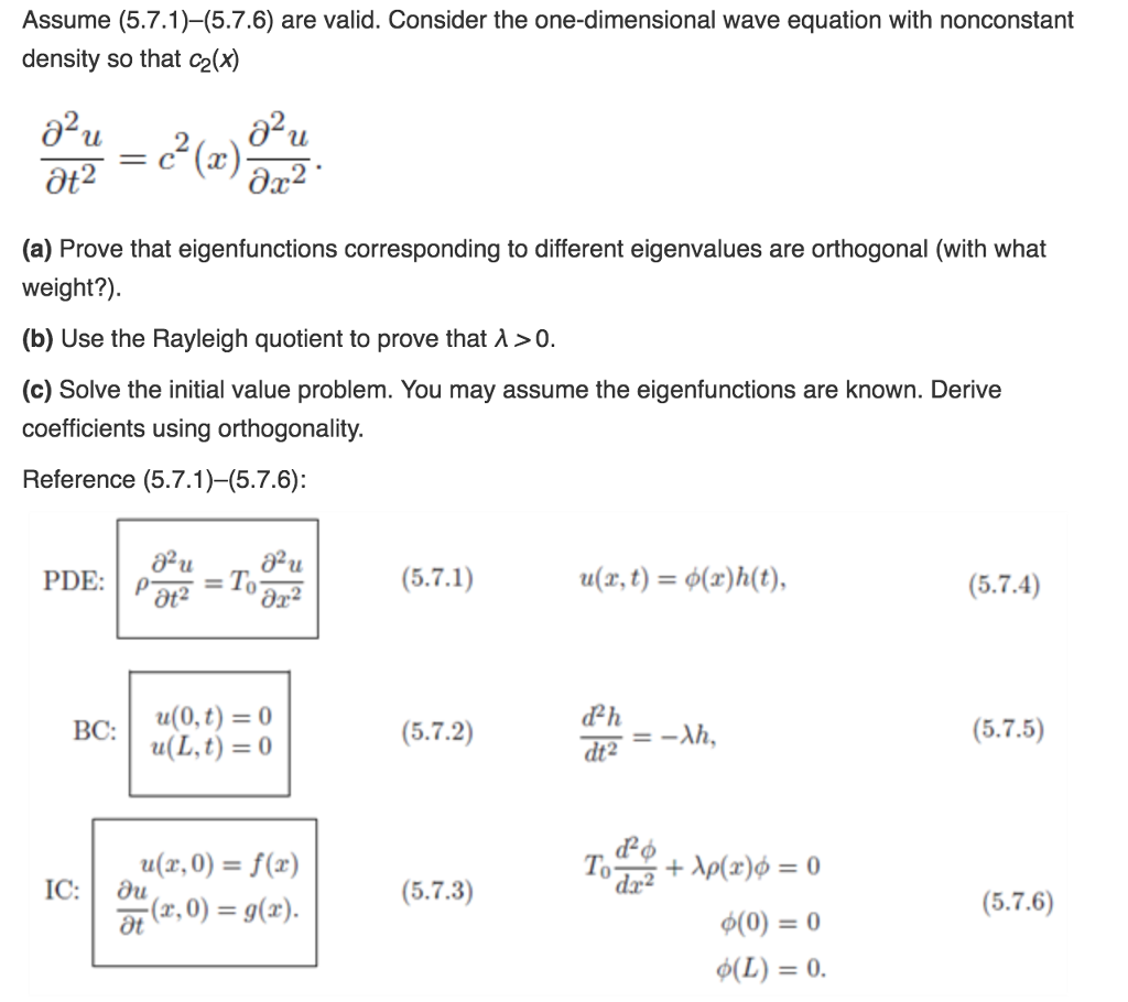 Rayleigh Wave Equation