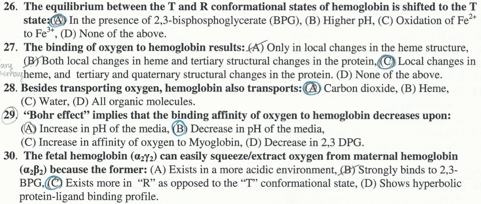 Solved 26. The equilibrium between the T and R | Chegg.com