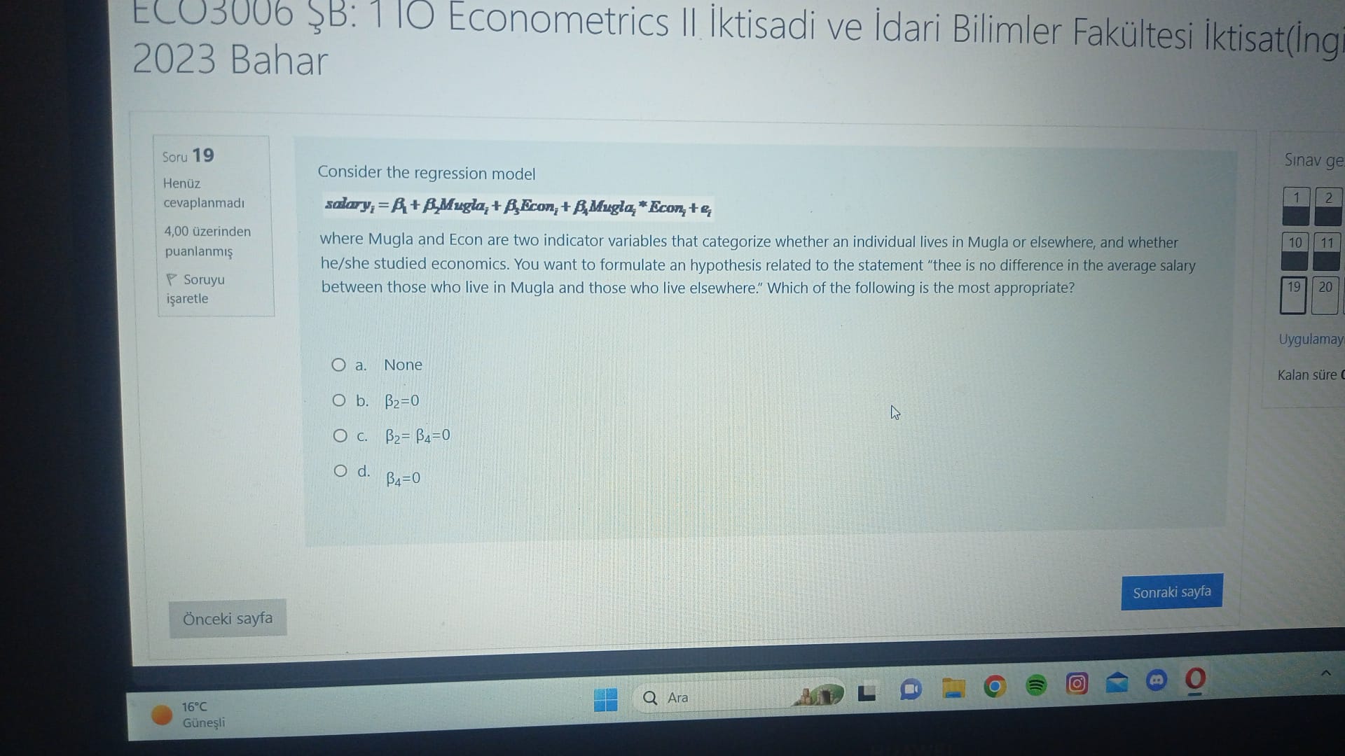 Solved ECO3UUb ŞB: 1 IO Econometrics II Ikktisadi ve İdari | Chegg.com