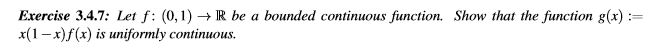 Solved Exercise 3.4.7: Let f: (0,1) +R be a bounded | Chegg.com
